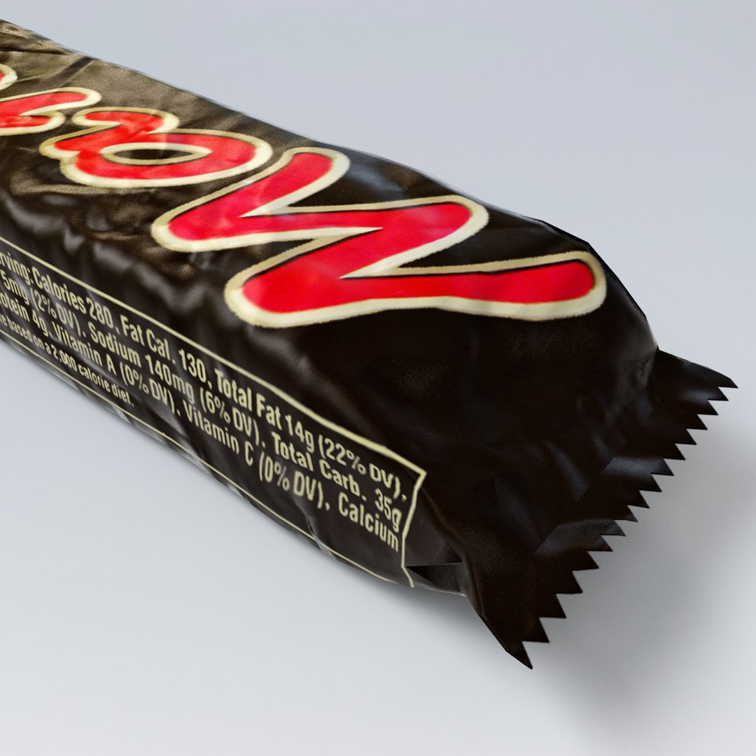 3d model of chocolate mars