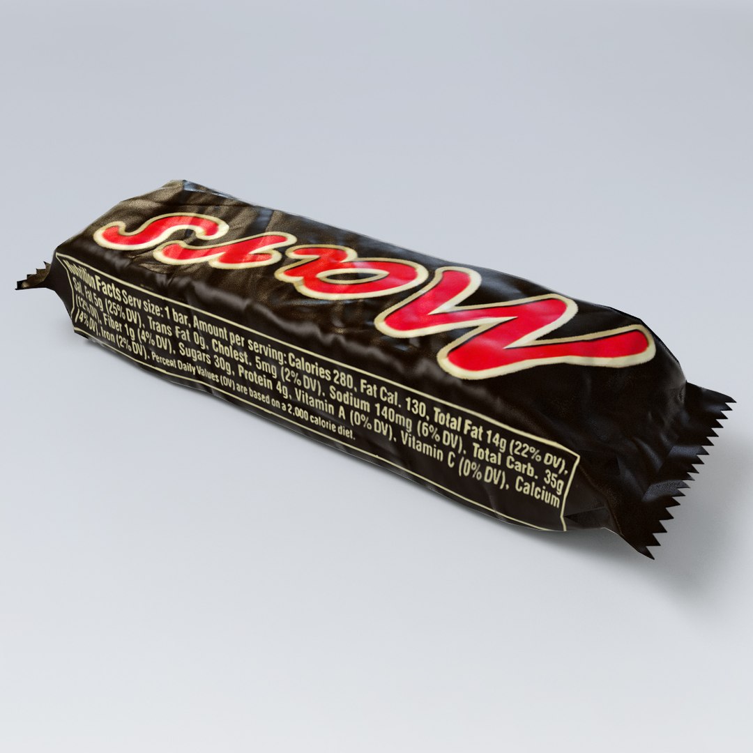 3d Model Of Chocolate Mars