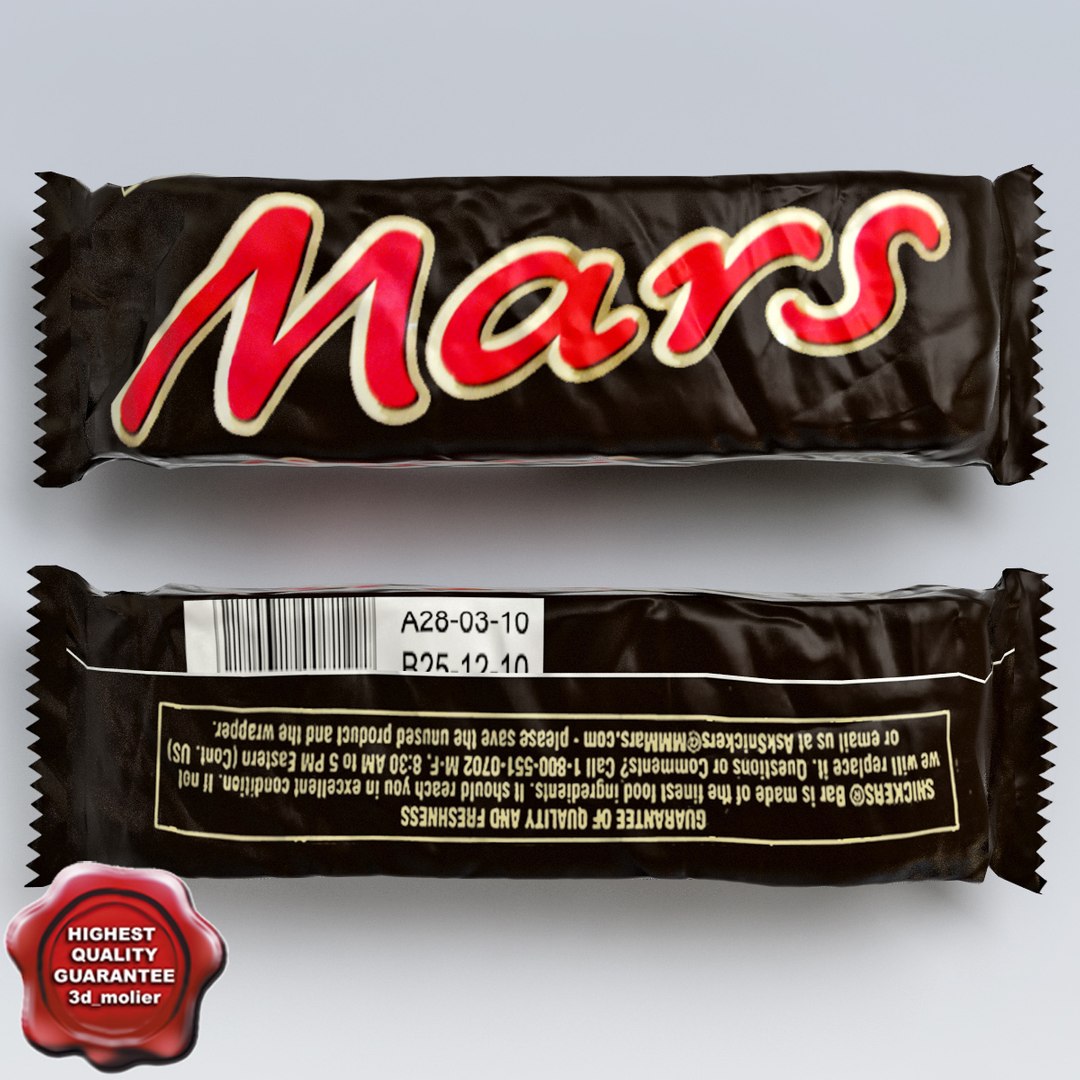 3d model of chocolate mars