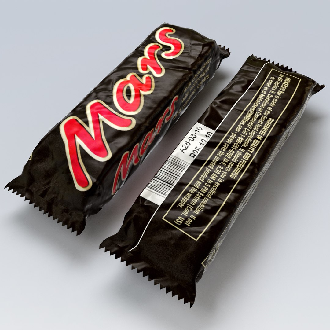3d model of chocolate mars