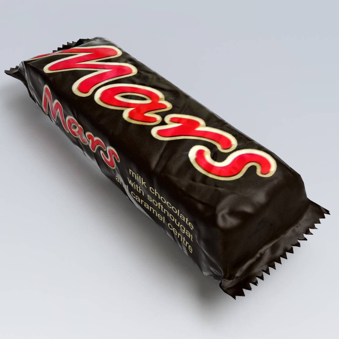 3d model of chocolate mars