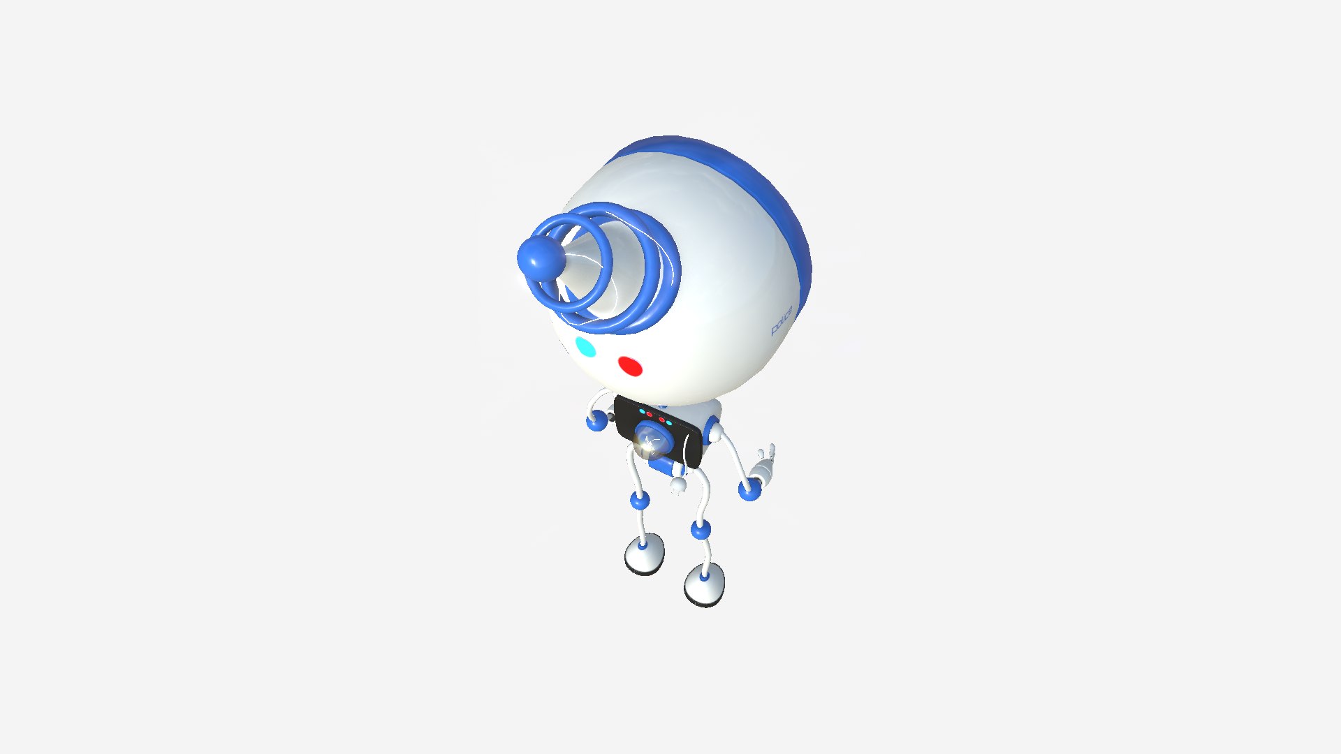 3D Cute Robot D08 Police - SciFi Character Design - TurboSquid 1868304