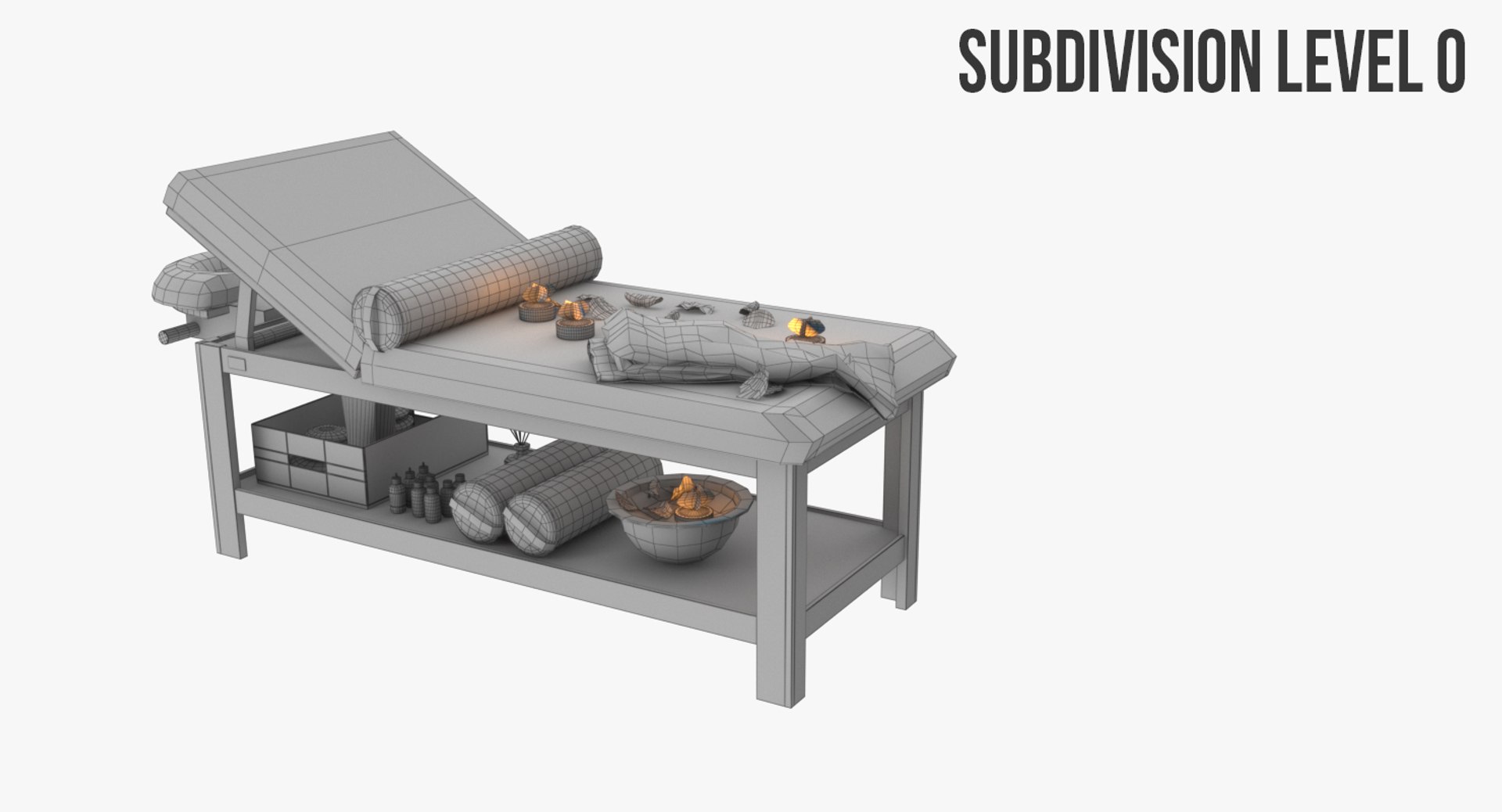 3D Spa Massage Bed Model | 1147539 | TurboSquid