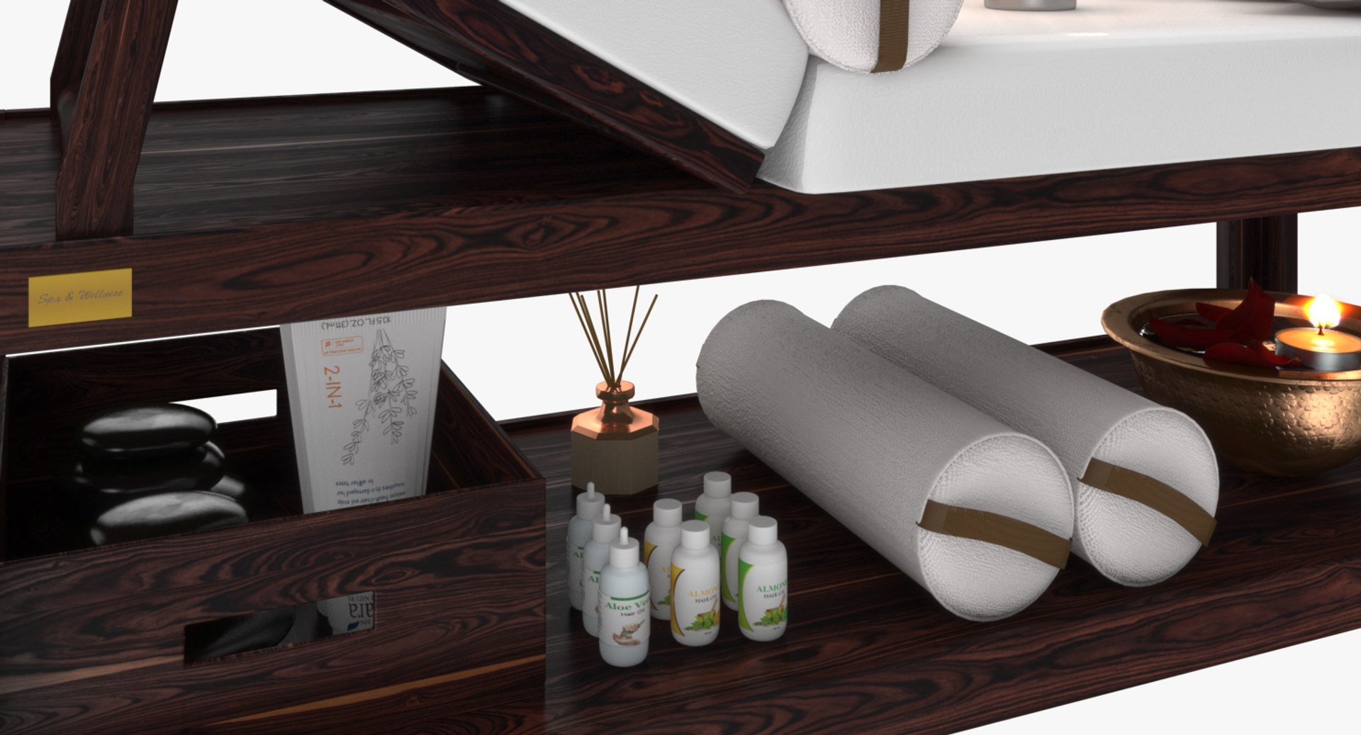 3D Spa Massage Bed Model | 1147539 | TurboSquid