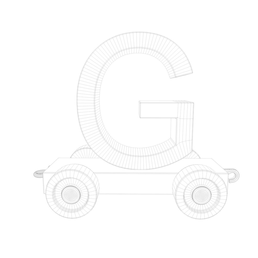 Letter G Car Model - TurboSquid 1559611