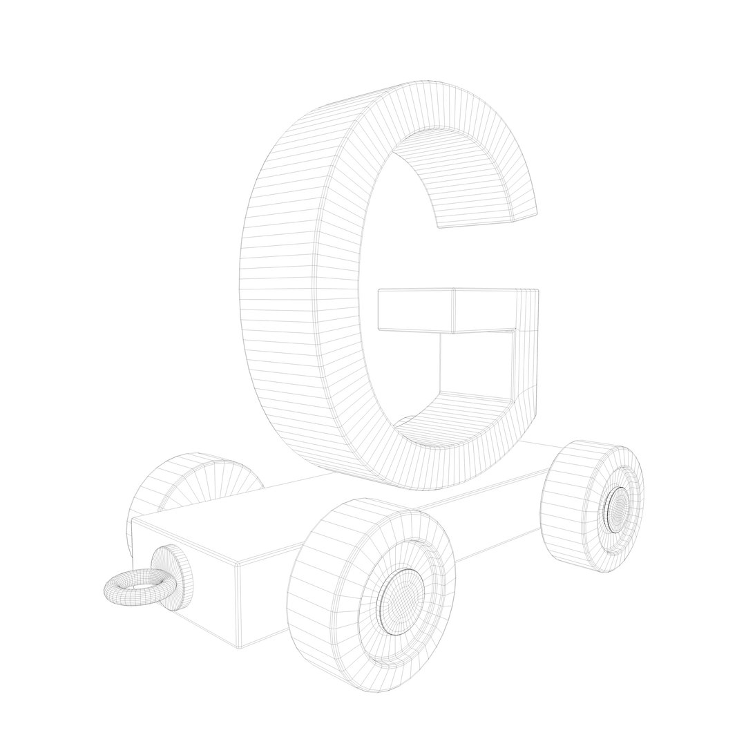 Letter G Car Model - TurboSquid 1559611
