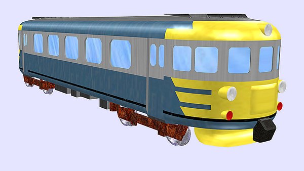 Finnish railbus dm7 3D model - TurboSquid 1713578