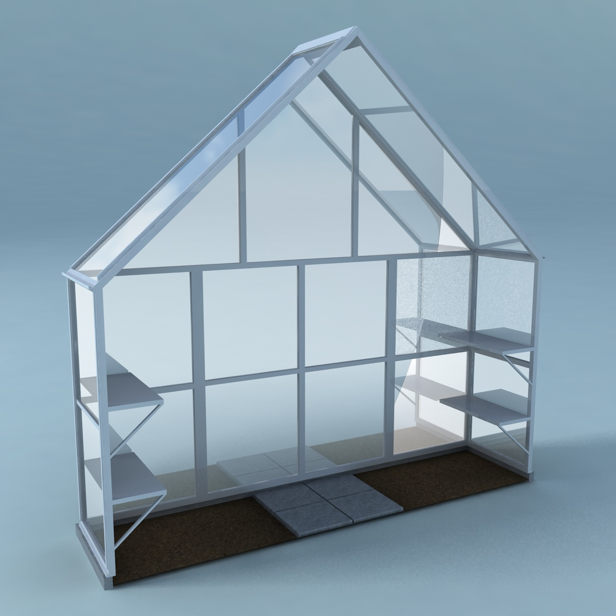 3d model greenhouse house