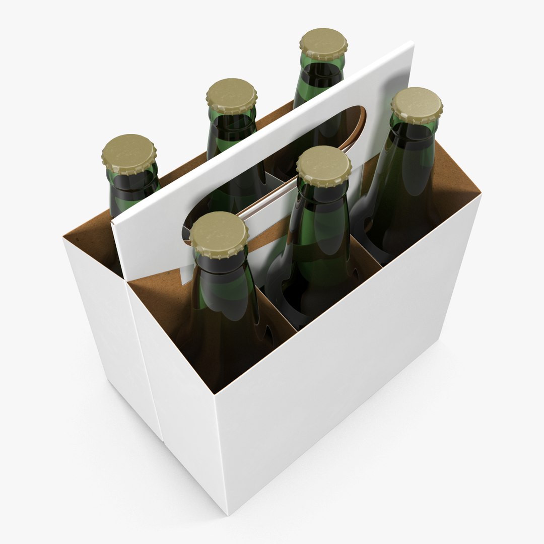 3d Model 6 Pack Bottle Holder
