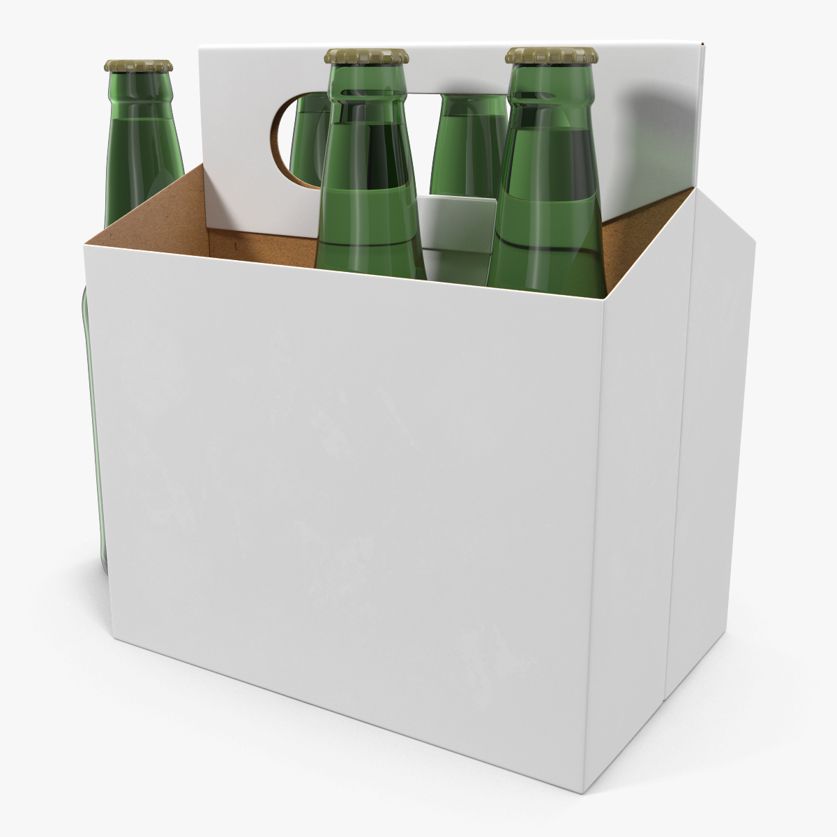 3d model 6 pack bottle holder