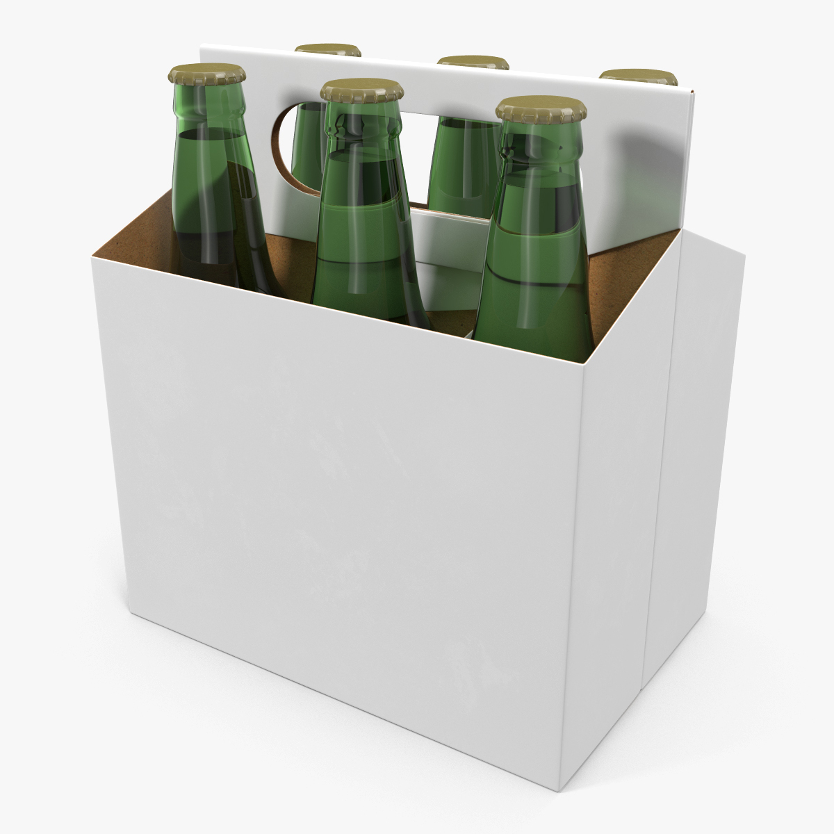 3d model 6 pack bottle holder