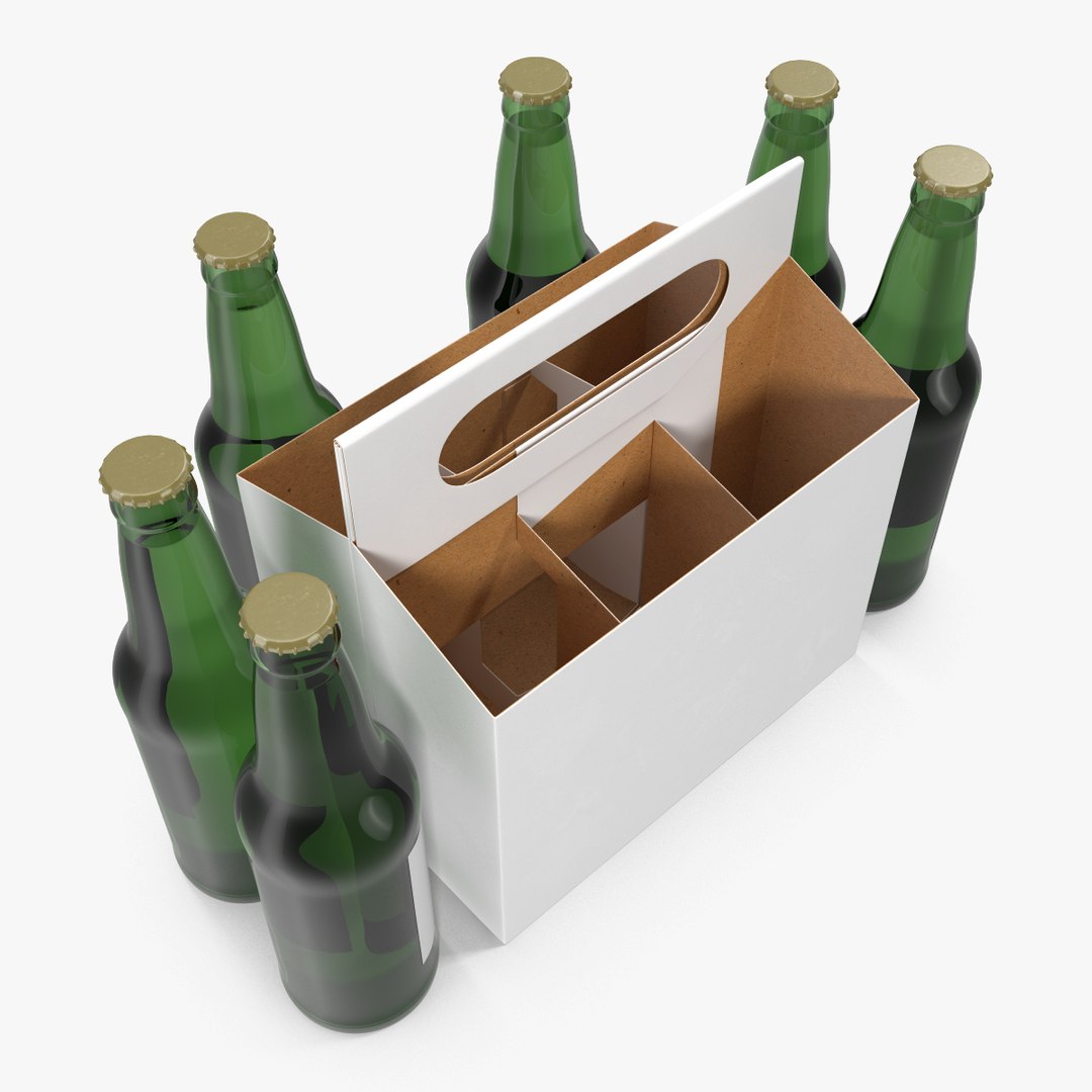 3d Model 6 Pack Bottle Holder