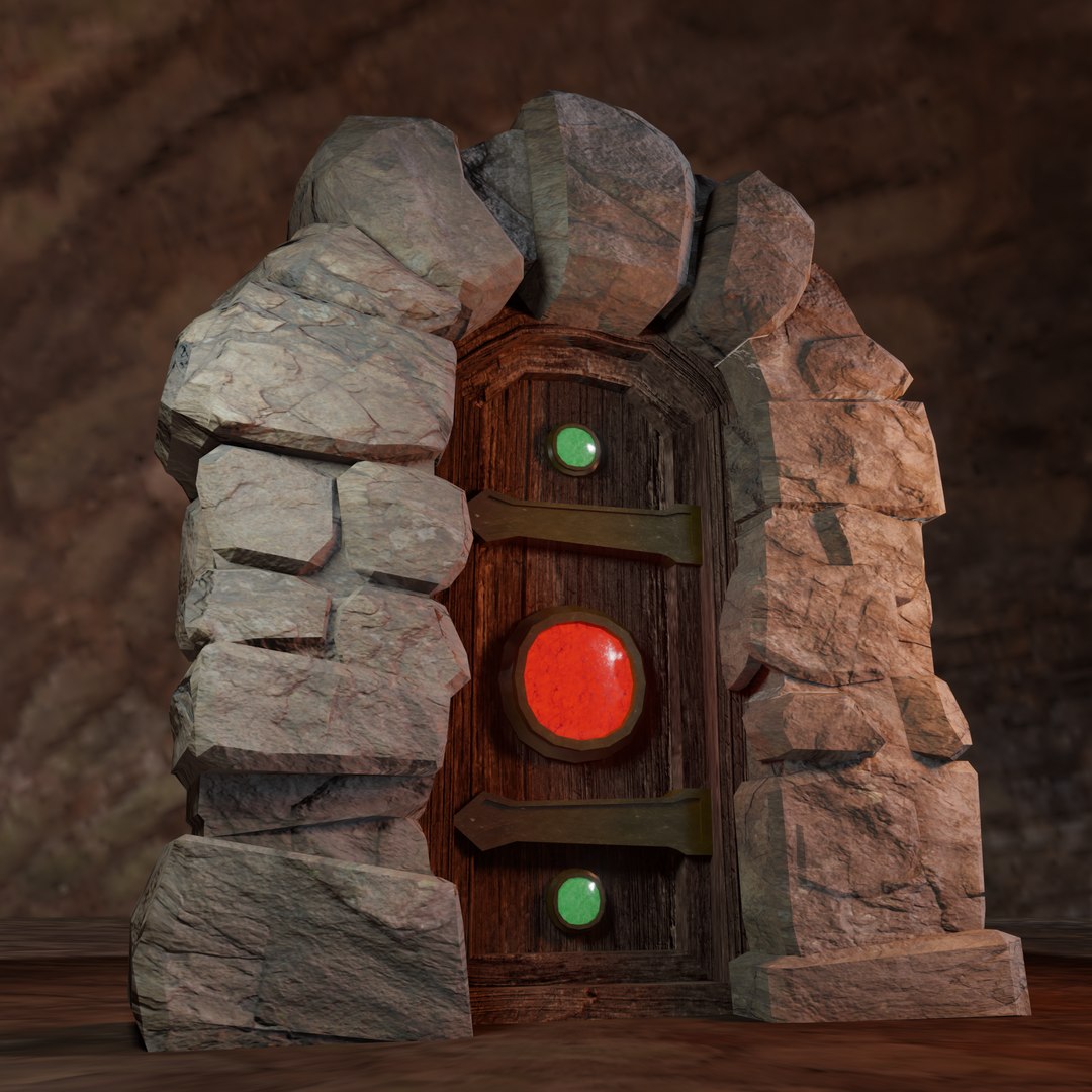Mystical Stone Portal Door Game-Ready 3D Model 3D Model - TurboSquid ...