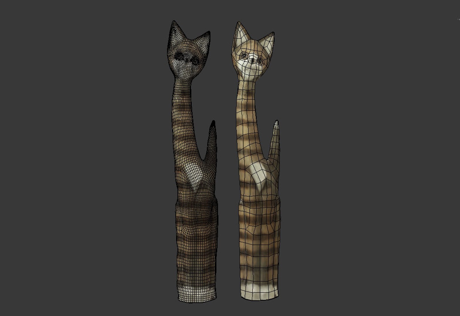 3d Model Scan Cat Sculpture