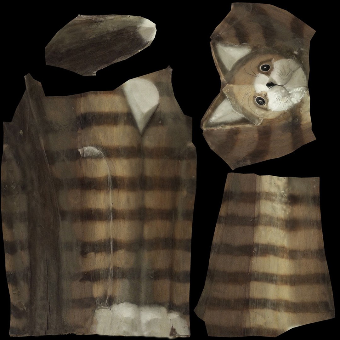 3d Model Scan Cat Sculpture