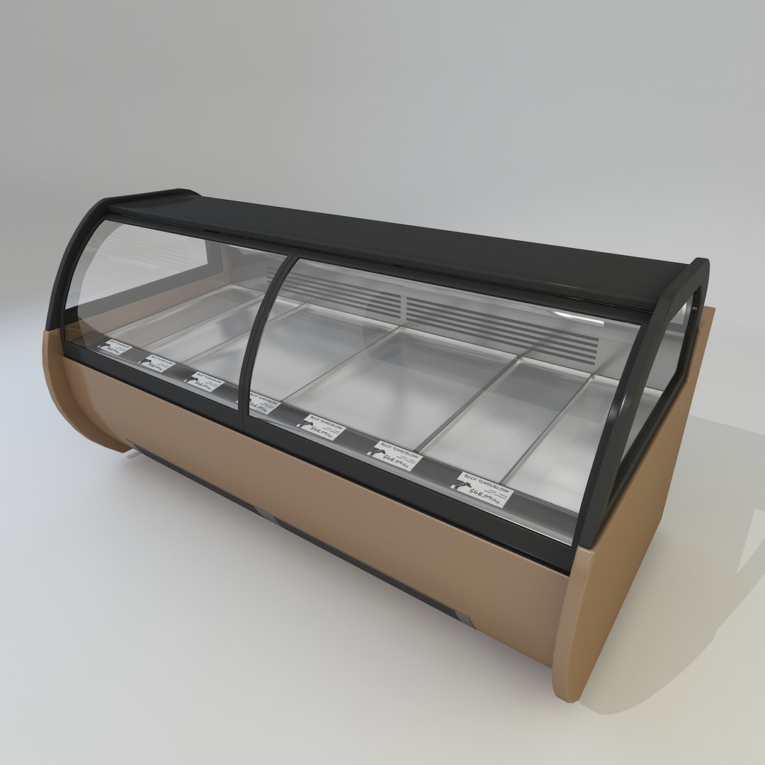 Supermarket Freezer 3D Model - TurboSquid 1399117
