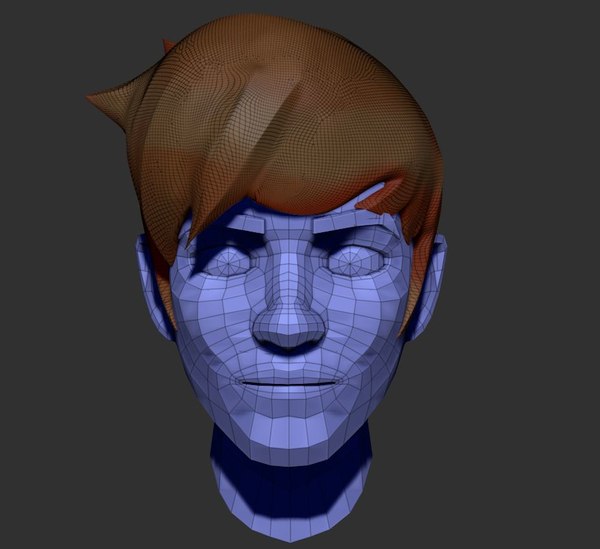 3D male hair green - TurboSquid 1669638