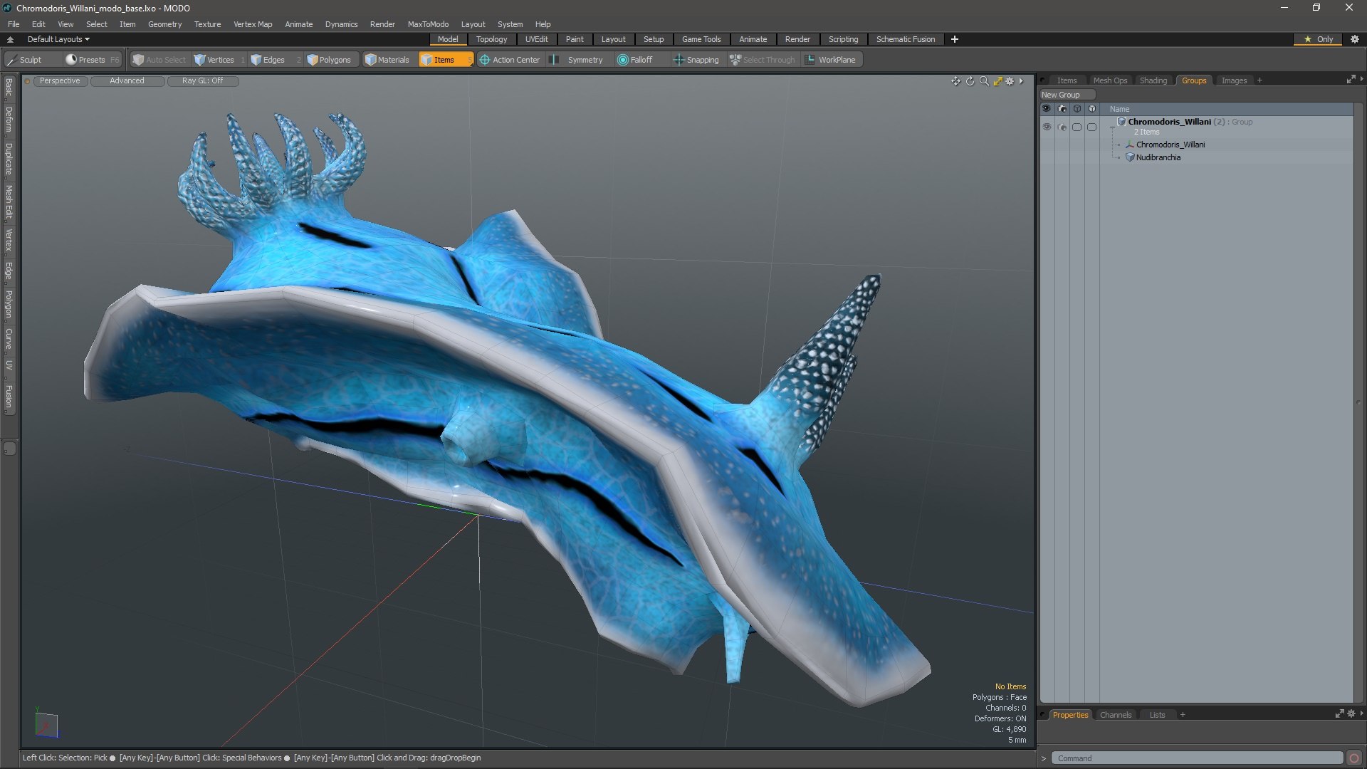 3D Chromodoris Willani - TurboSquid 2202029