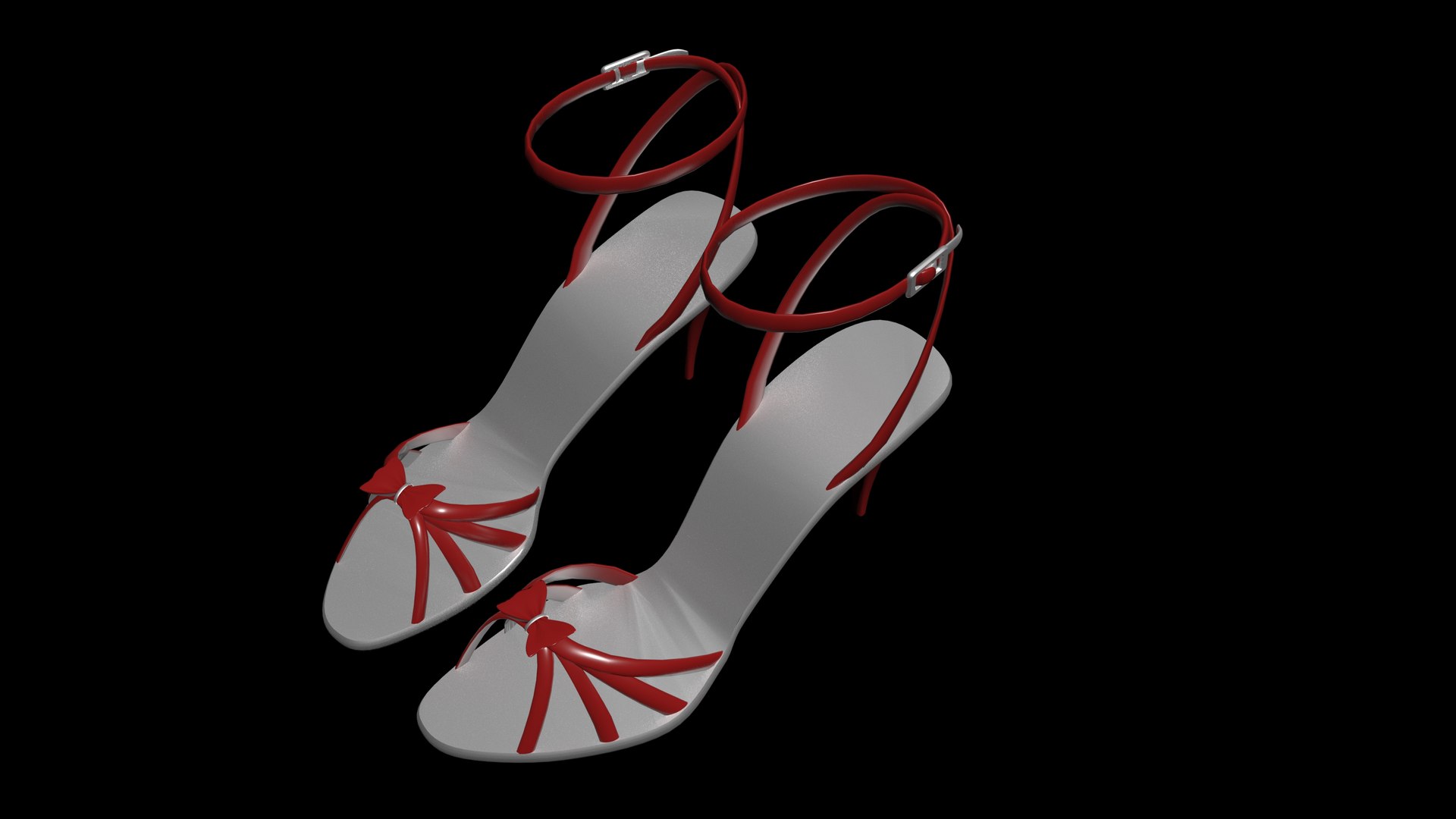 Ladies Heel Sandal Model - TurboSquid 2311654