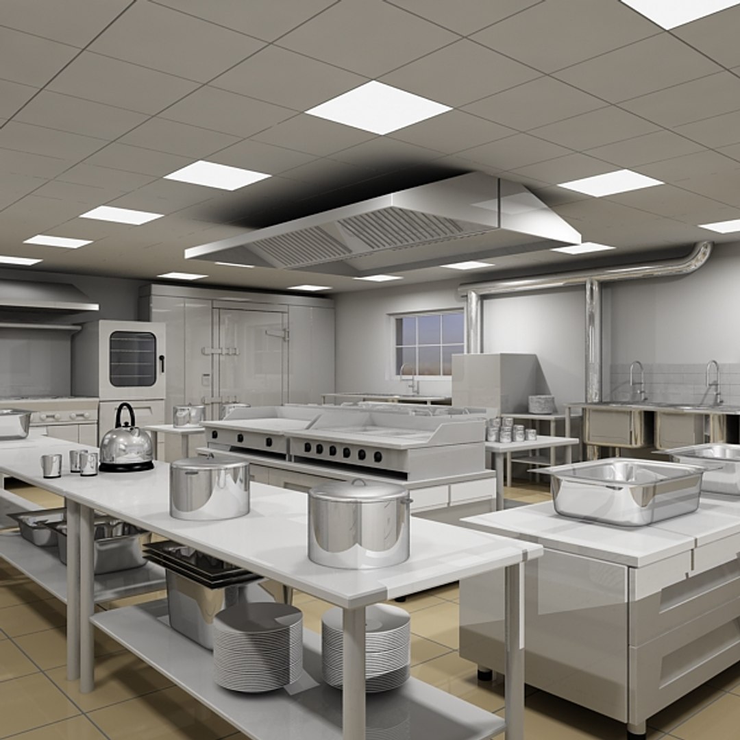 Commercial Kitchen 3d Model
