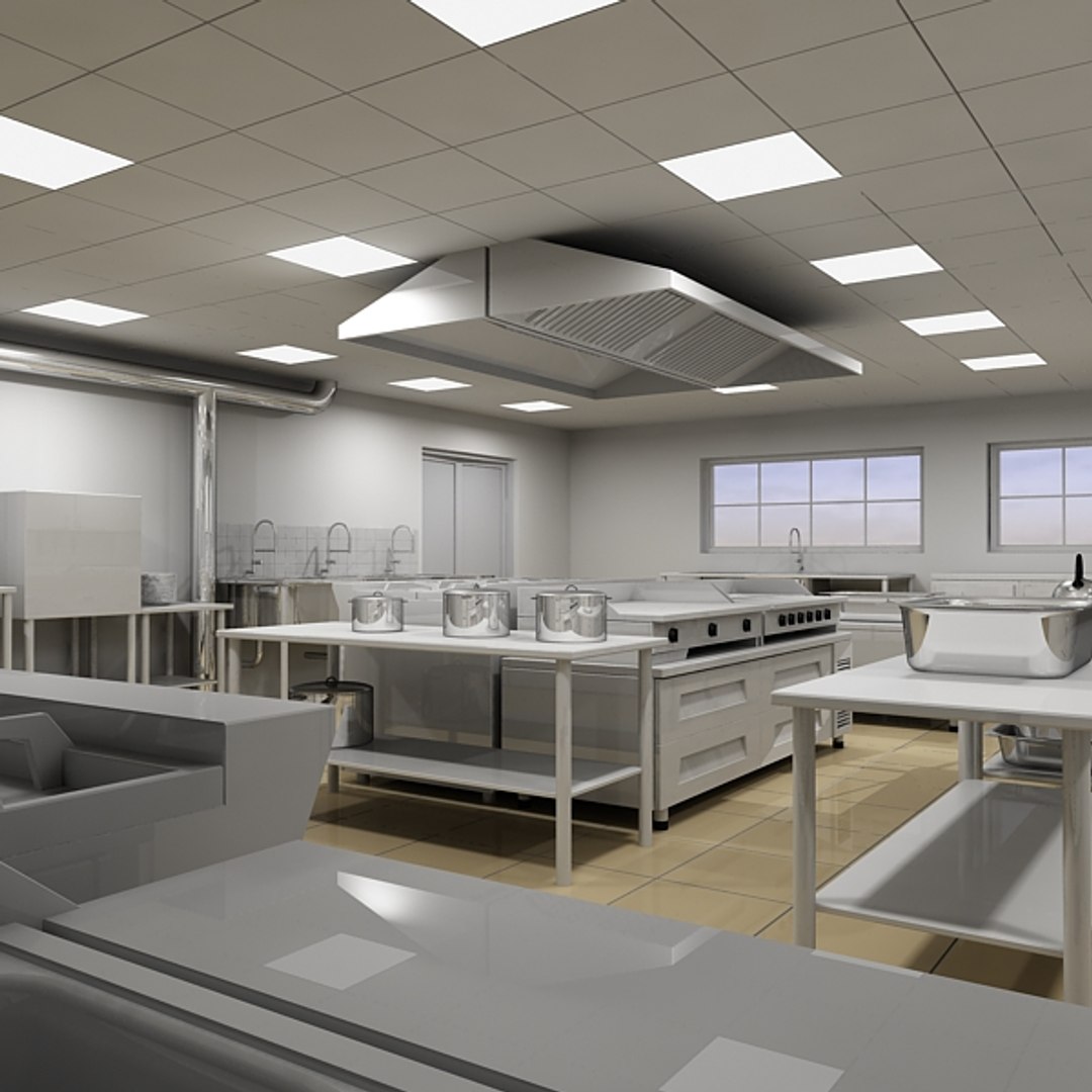 Commercial Kitchen 3d Model
