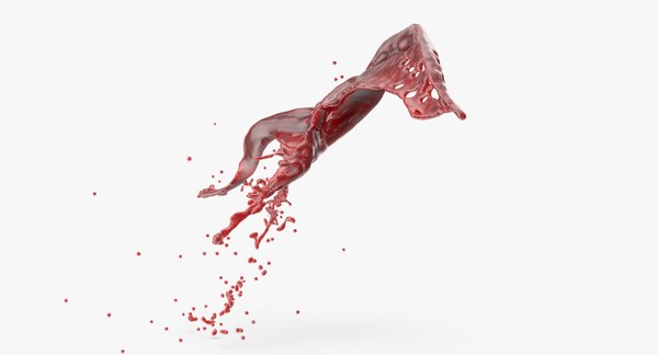 3D blood splash model - TurboSquid 1285055
