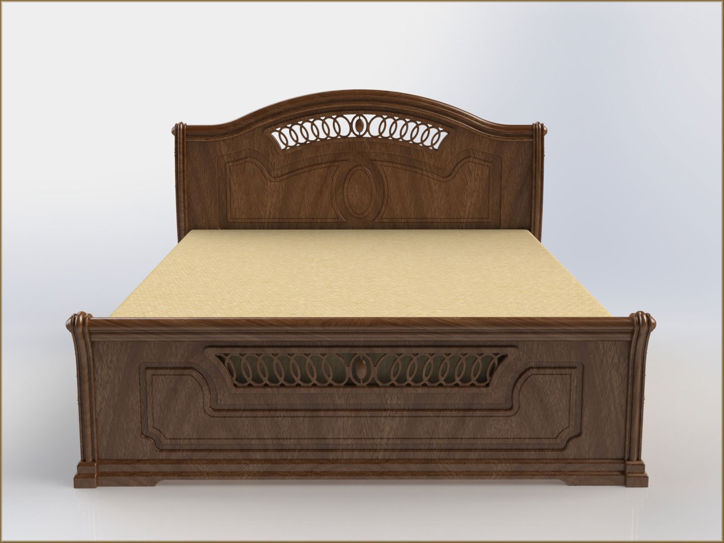 Cad Bed Model - TurboSquid 1186828