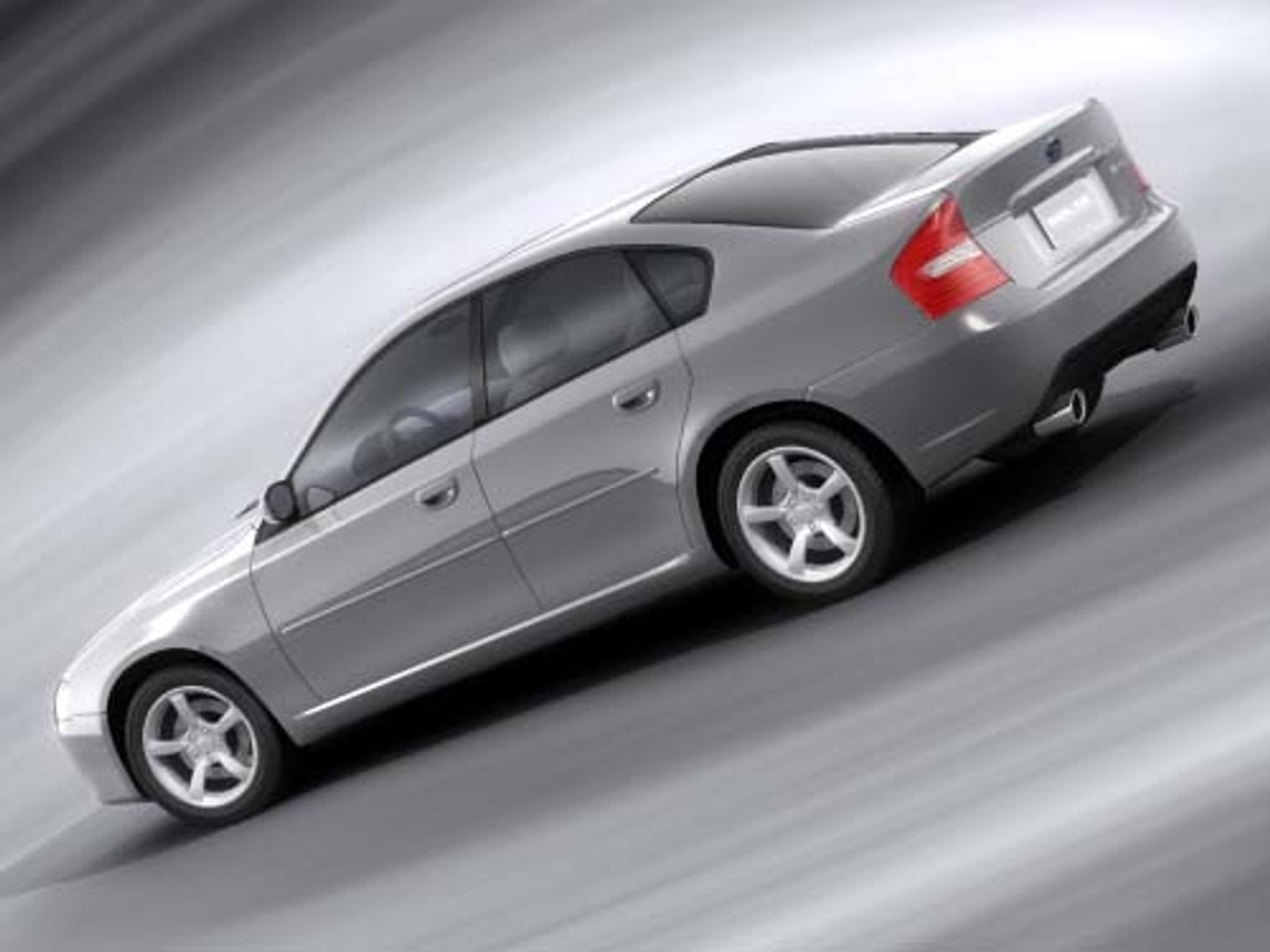 Subaru Legacy Saloon 2005 3d Model