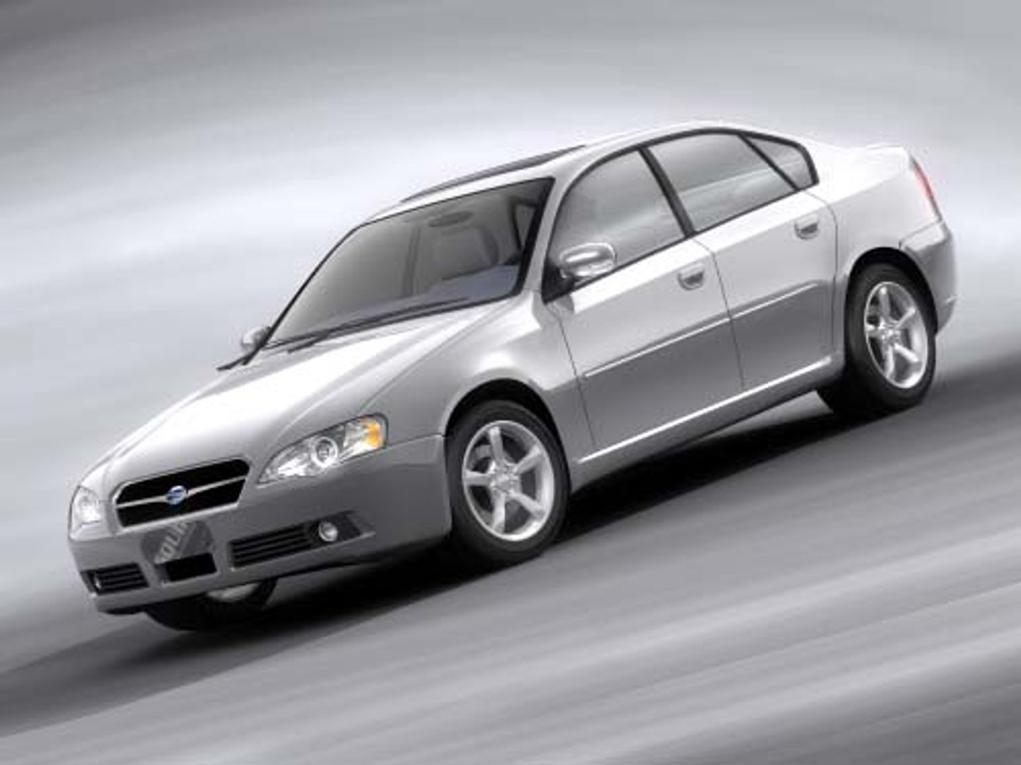 Subaru Legacy Saloon 2005 3d Model