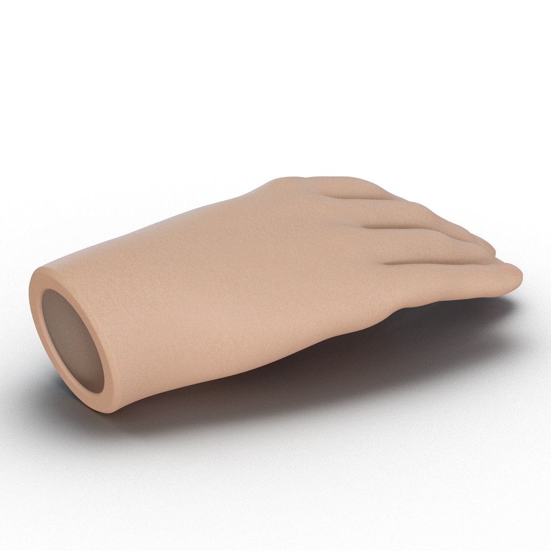 3d Model Of Plastic Hand