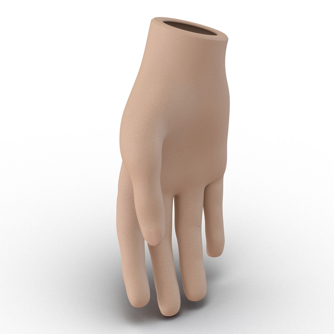 3d Model Of Plastic Hand