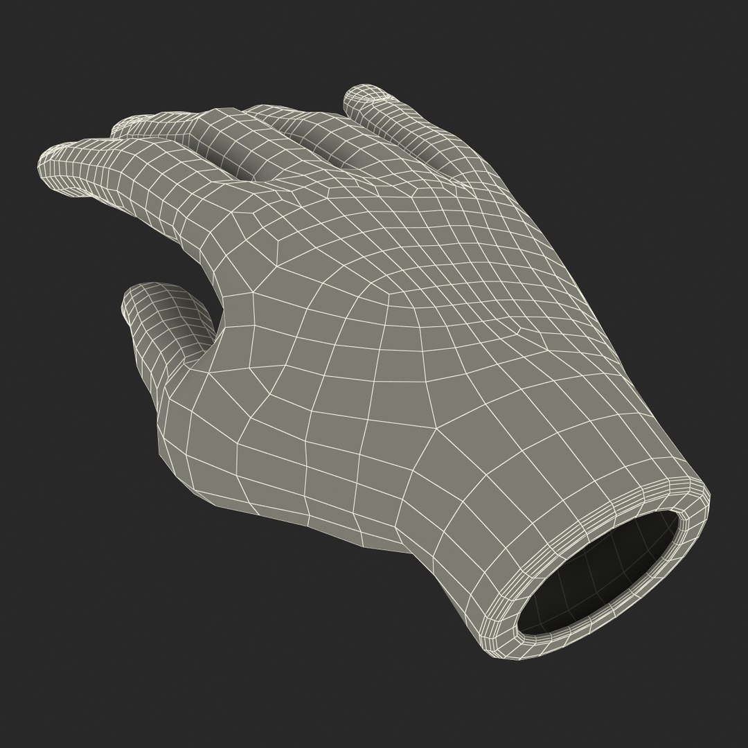 3d Model Of Plastic Hand