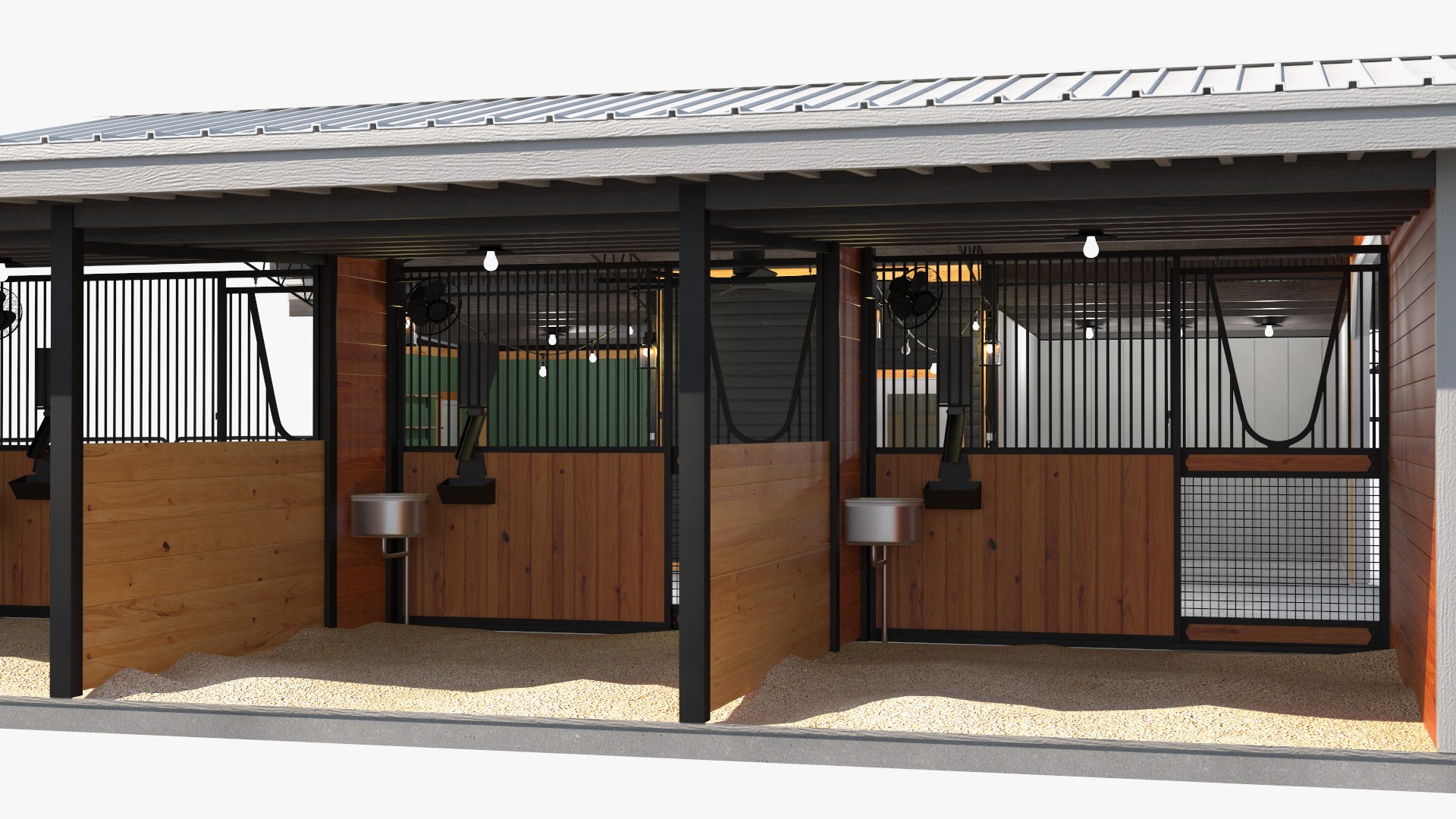 Stable Building White 3D Model - TurboSquid 2203980
