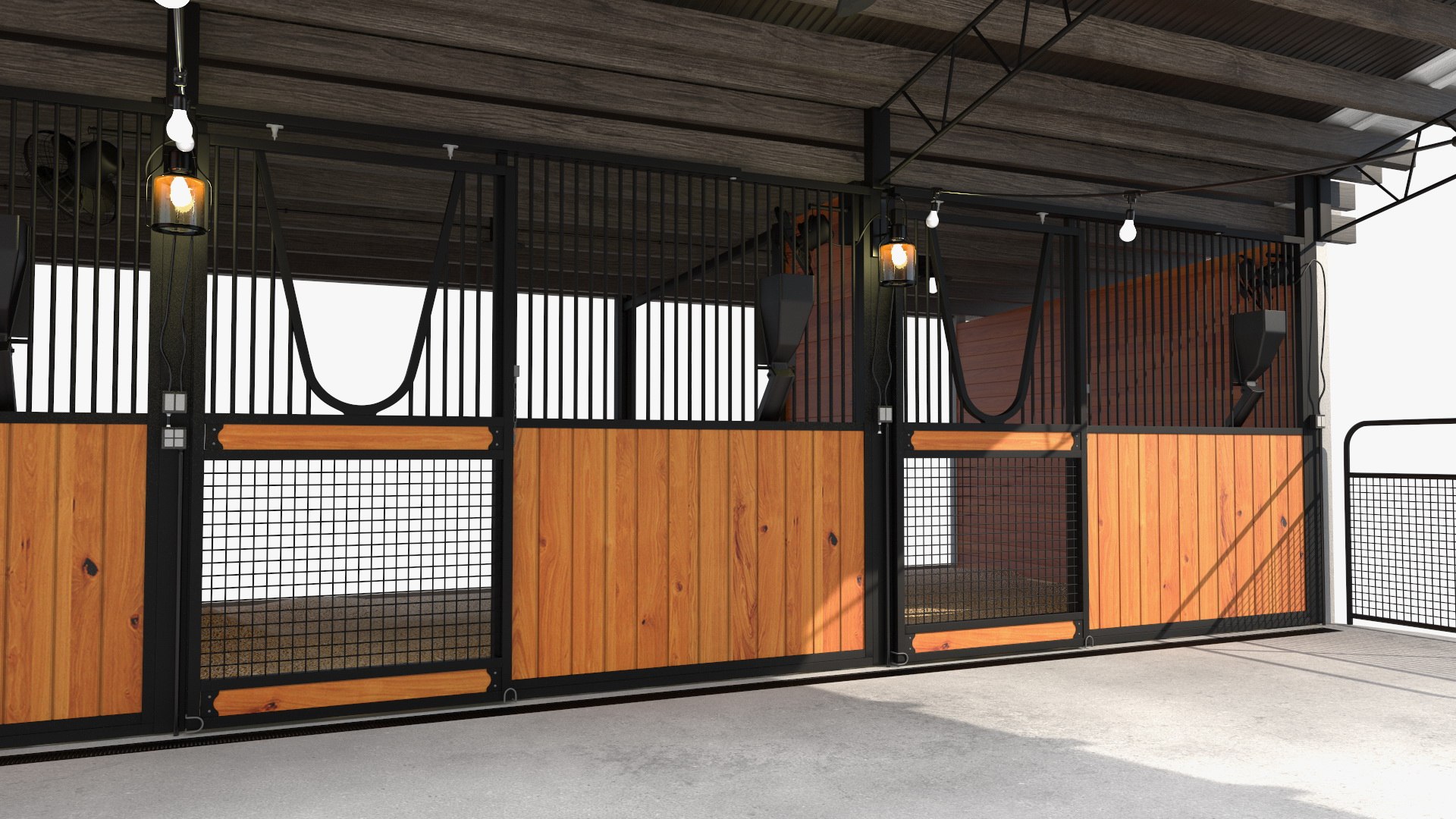 Stable Building White 3D Model - TurboSquid 2203980