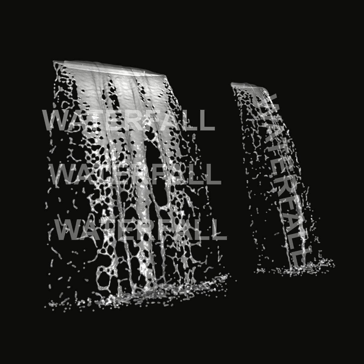 water waterfall 3d model