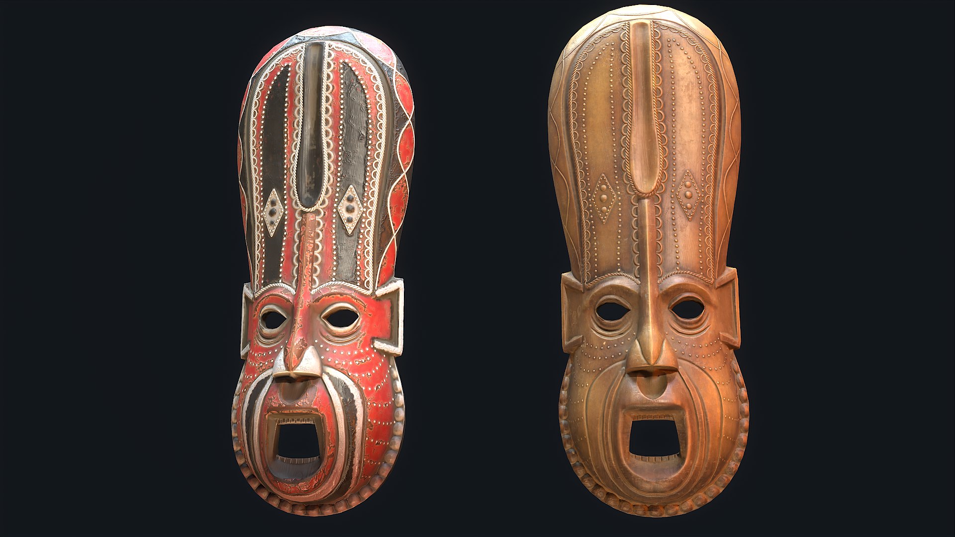 3D African Mask 7 - TurboSquid 2173705