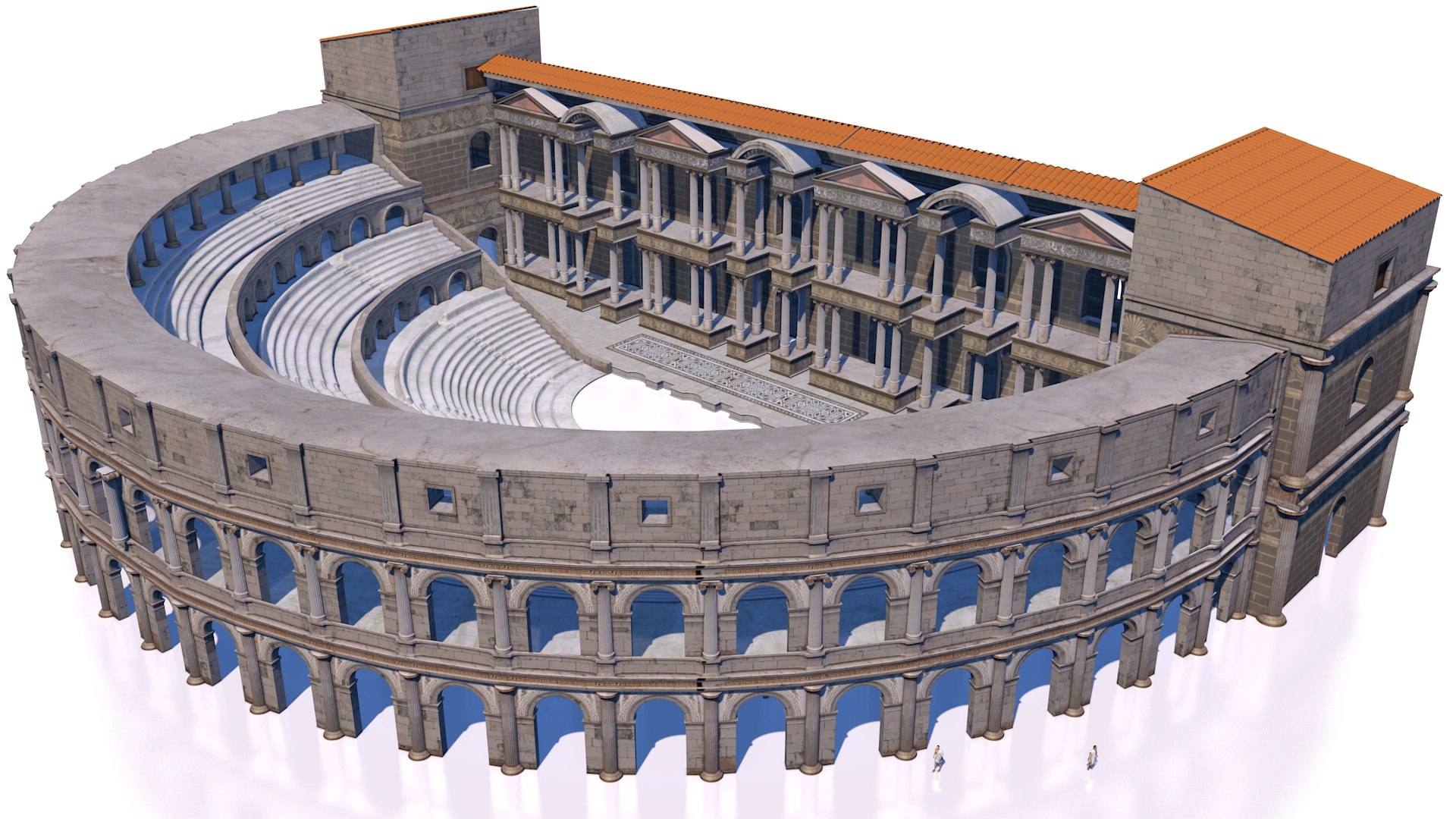 Classical Roman Theater 3D Model - TurboSquid 1425567