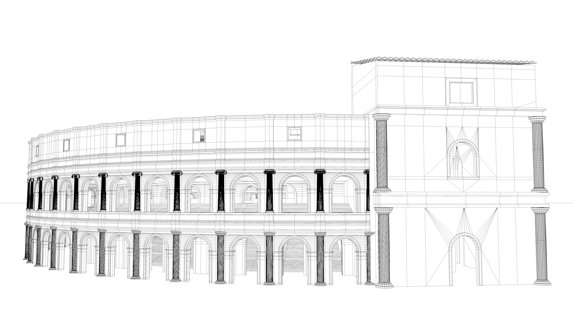 Classical Roman Theater 3D Model - TurboSquid 1425567