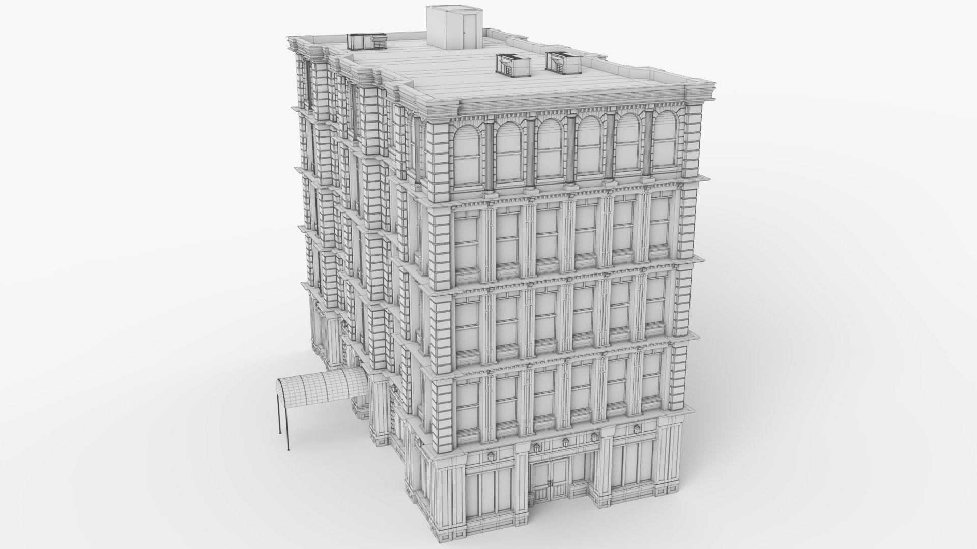 Urban Building 3D Model - TurboSquid 1566404