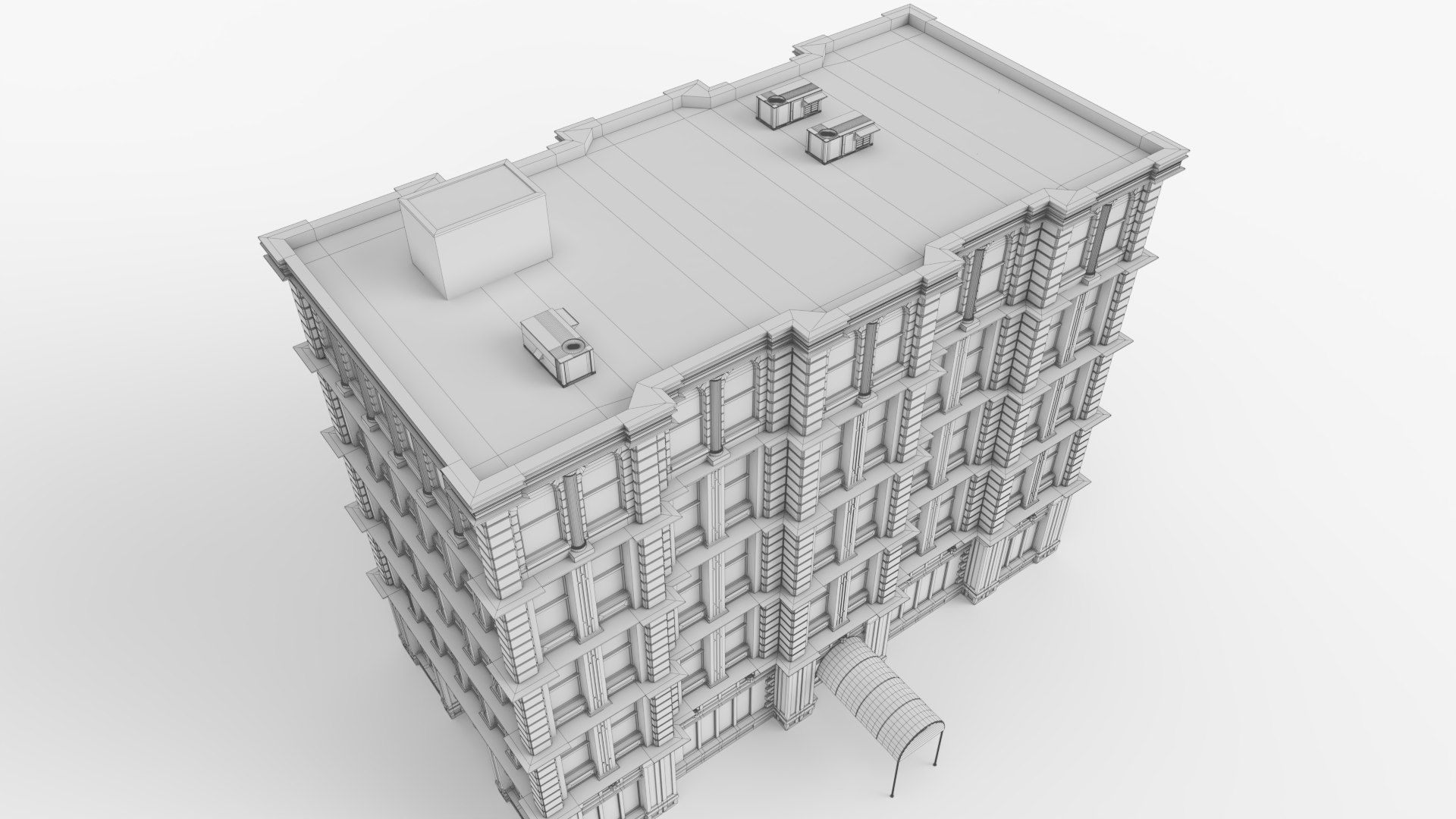 Urban Building 3D Model - TurboSquid 1566404