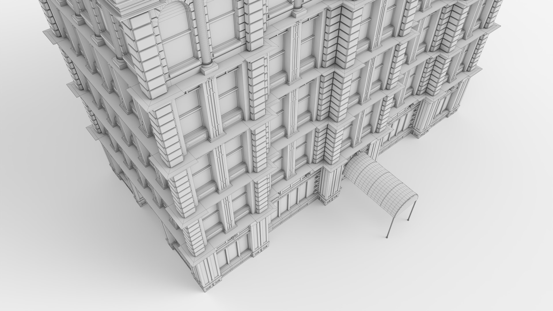 Urban Building 3D Model - TurboSquid 1566404