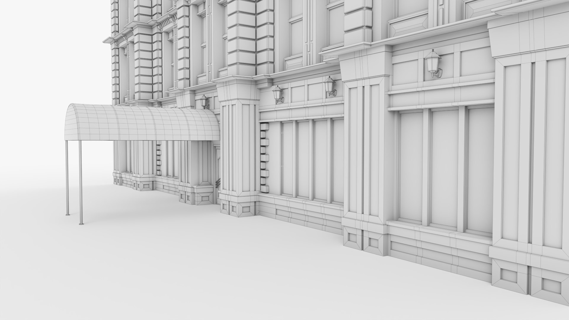 Urban Building 3D Model - TurboSquid 1566404