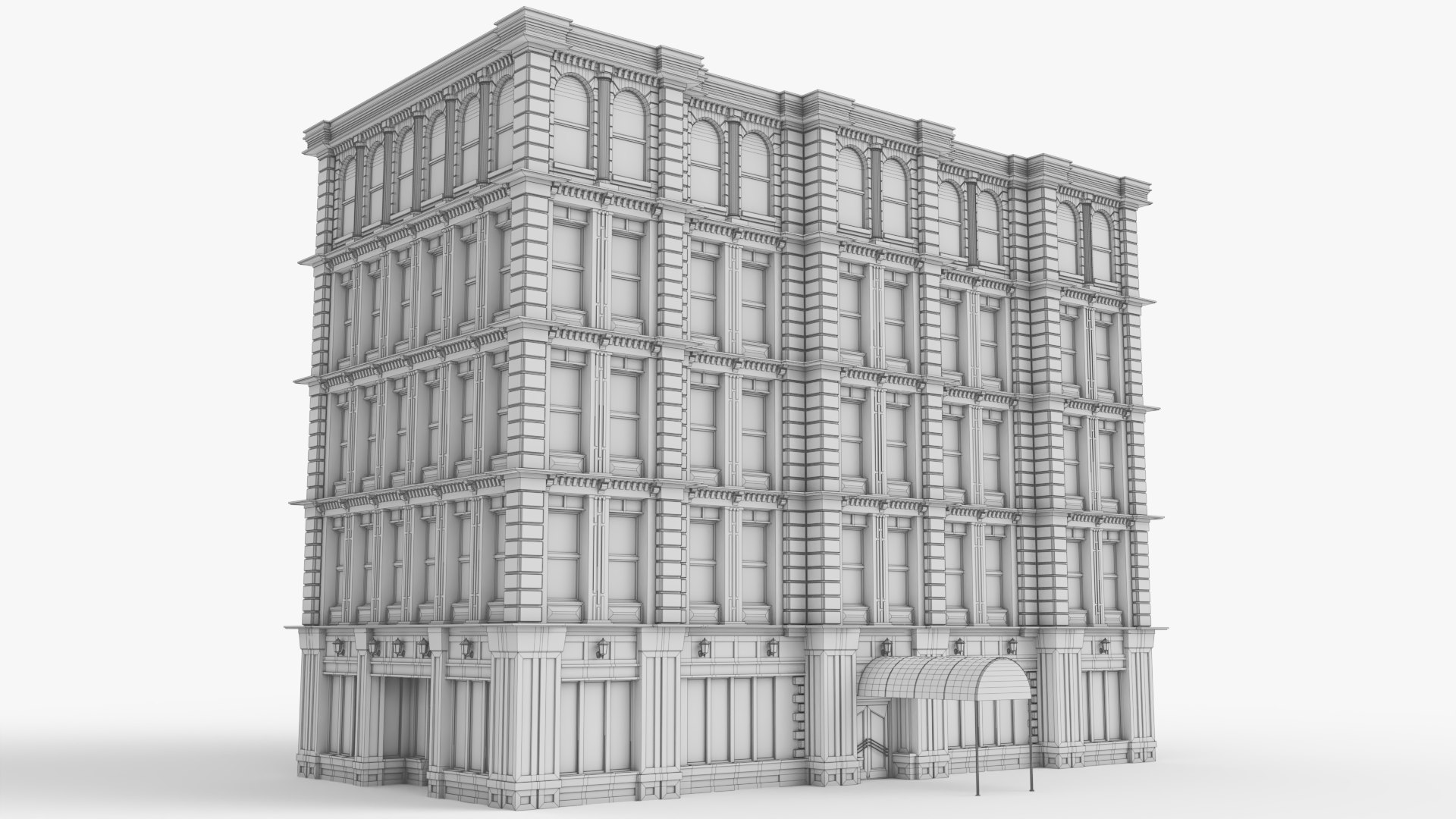 Urban Building 3D Model - TurboSquid 1566404