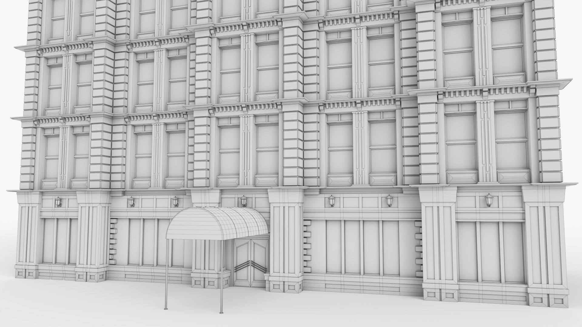 Urban Building 3D Model - TurboSquid 1566404