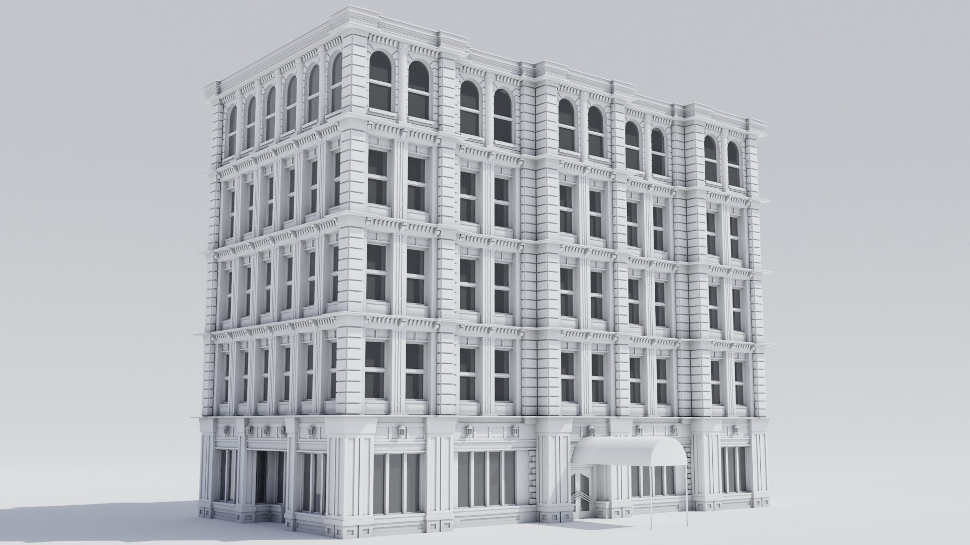 Urban Building 3D Model - TurboSquid 1566404