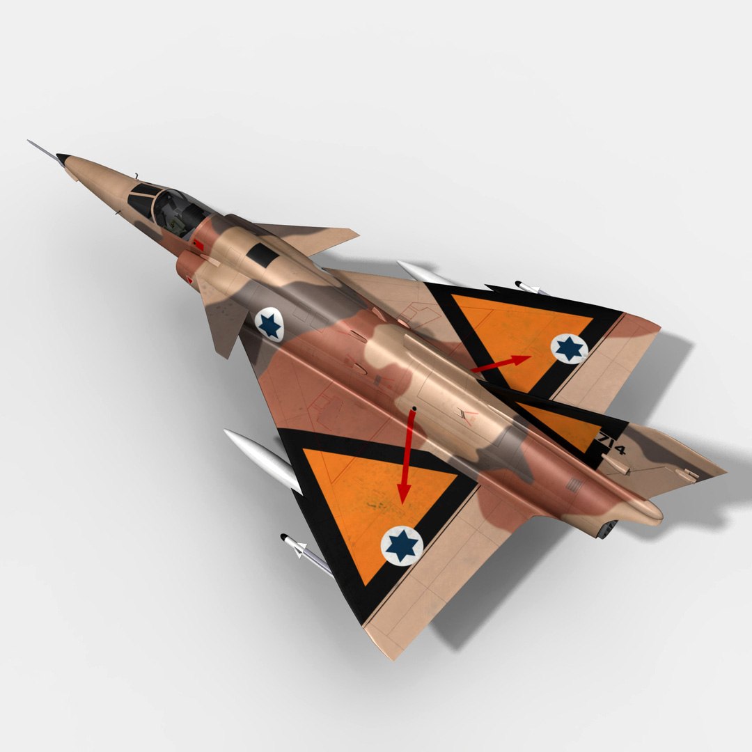 Israel Kfir Jet Model - TurboSquid 1275045