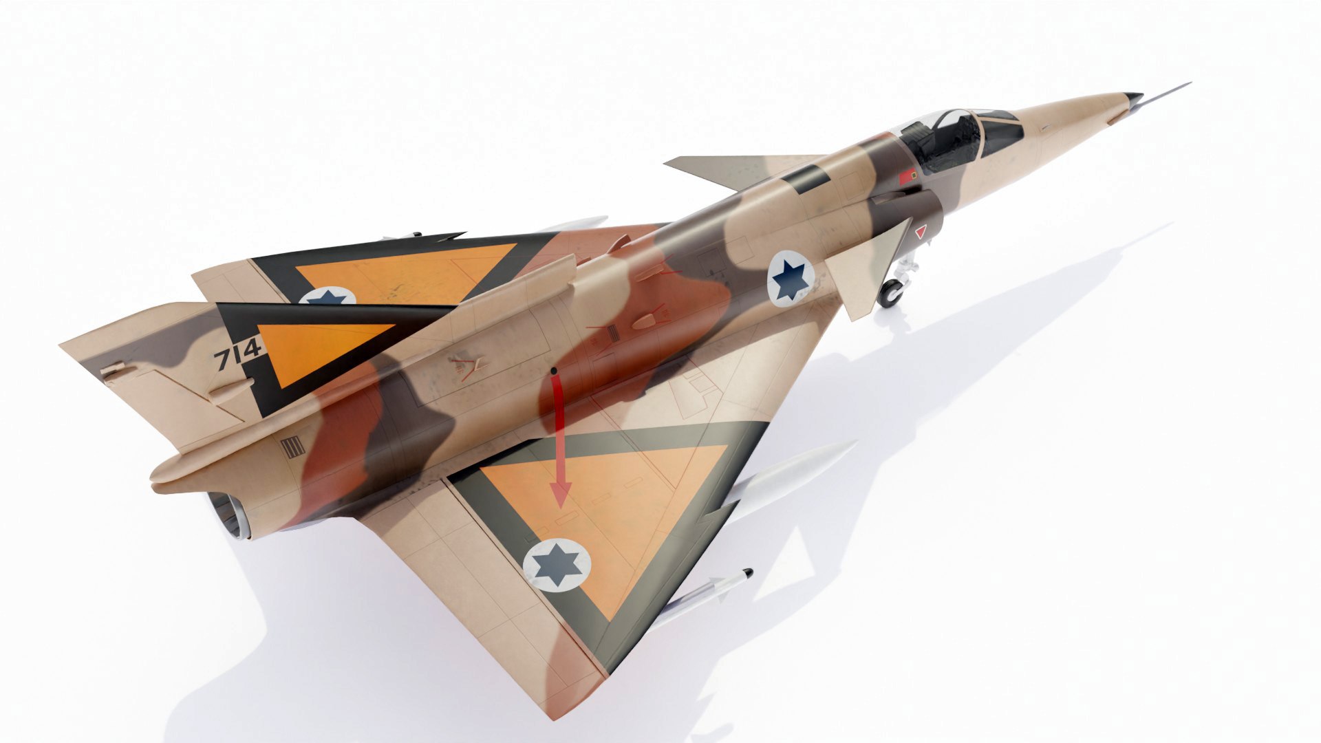 Israel Kfir Jet Model - TurboSquid 1275045