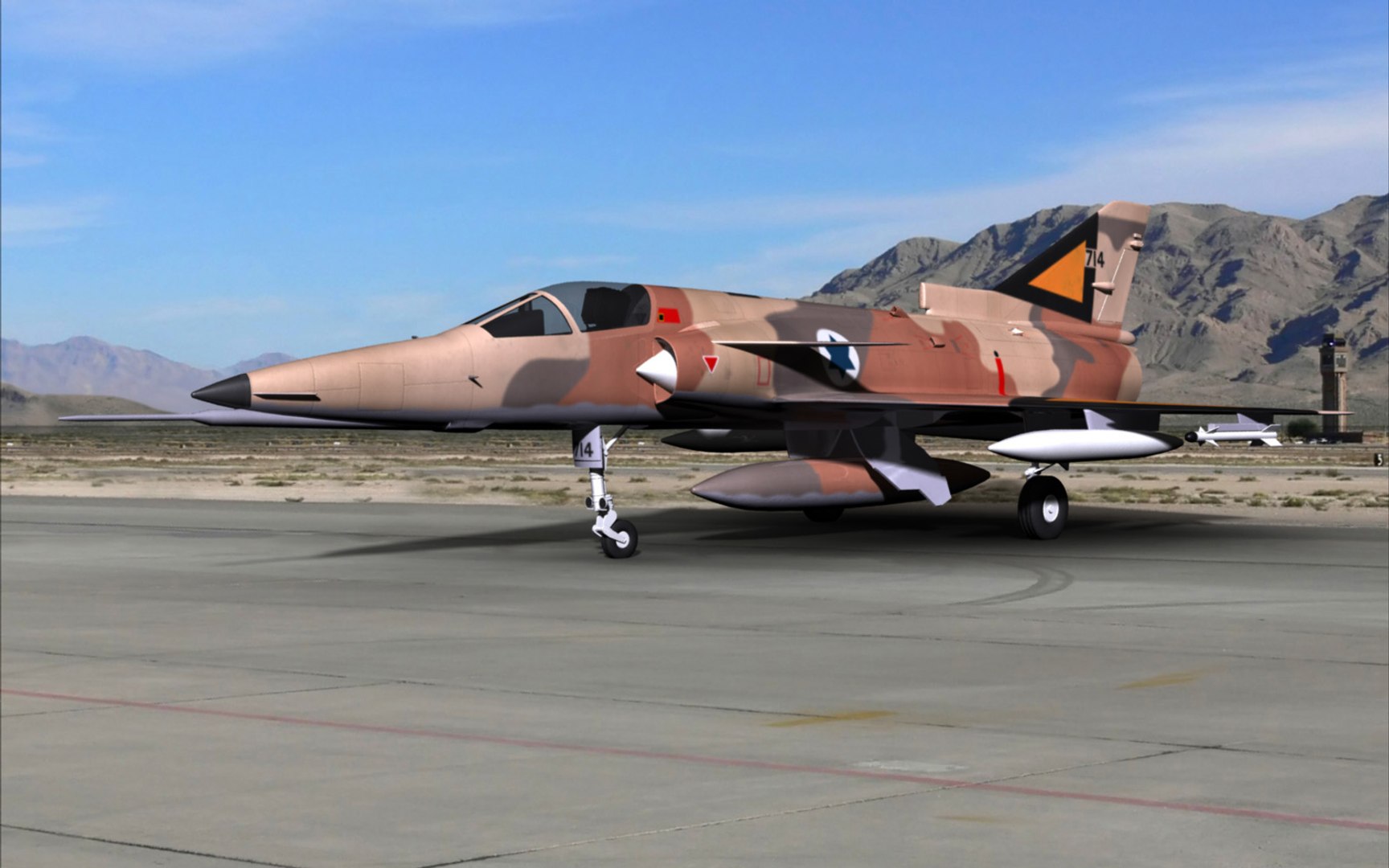 Israel Kfir Jet Model - TurboSquid 1275045