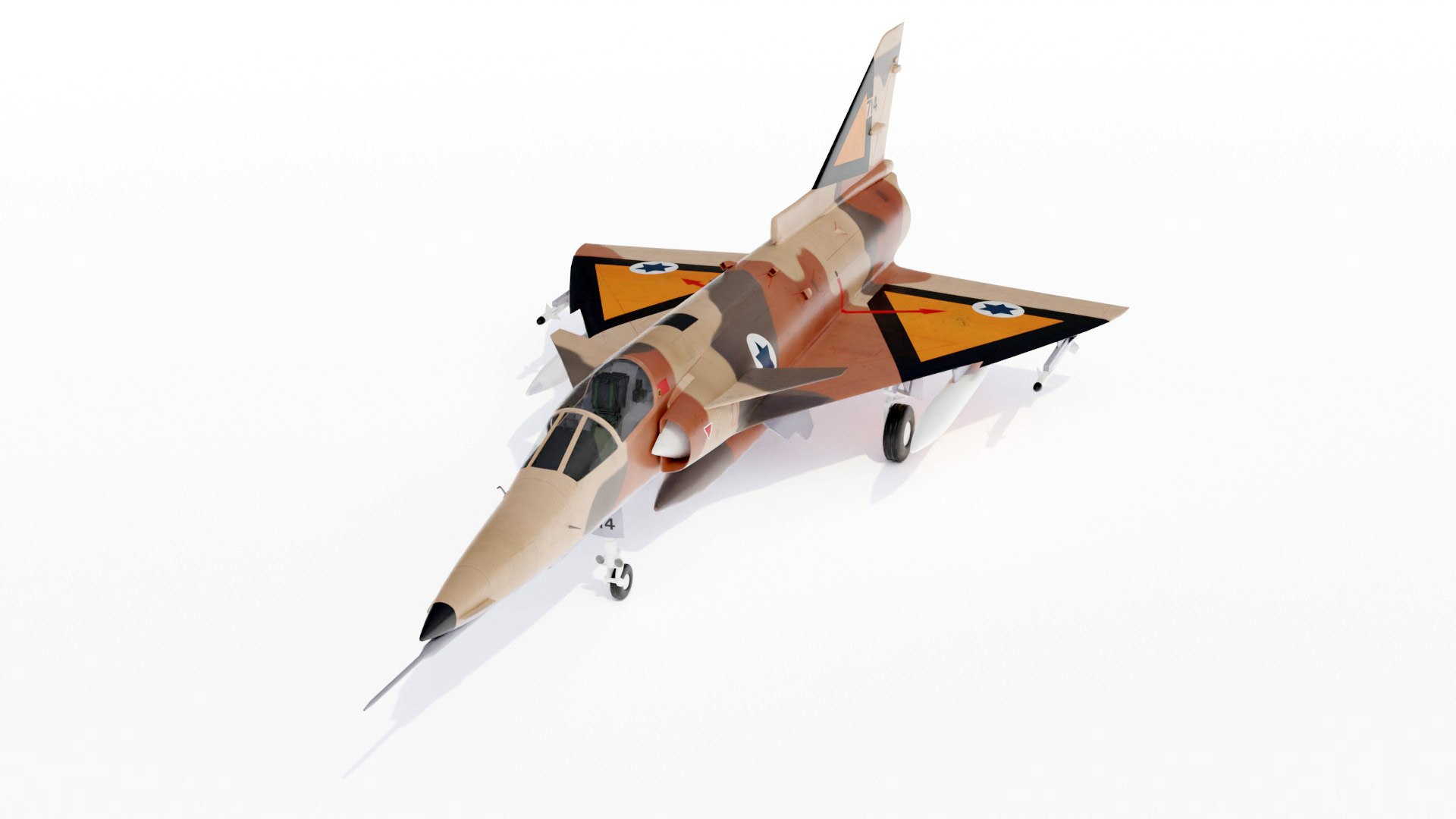 modelo 3d IAI Kfir Jet - TurboSquid 1275045