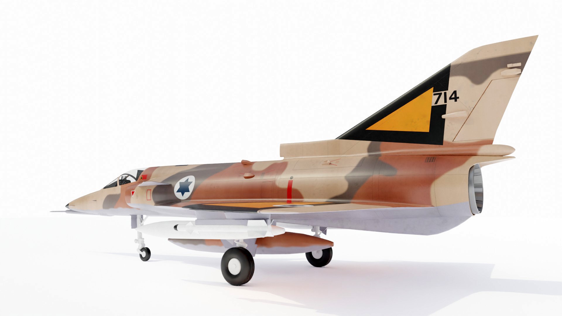 Israel Kfir Jet Model - TurboSquid 1275045
